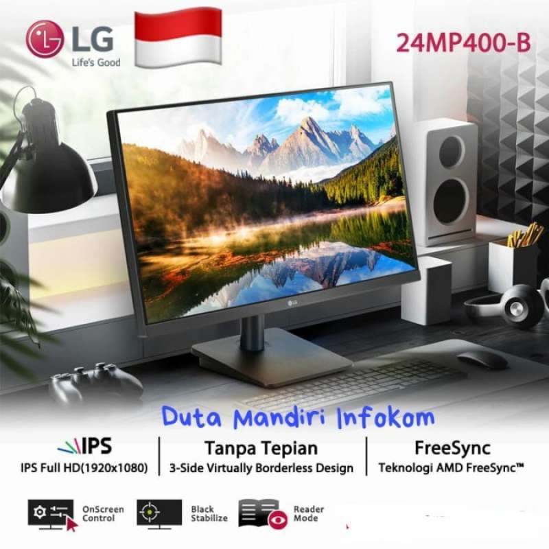 Promo 24mp400 B 24 Inch - Fhd Ips 75hz Slim Bezel Freesync Hdmi Monitor ...