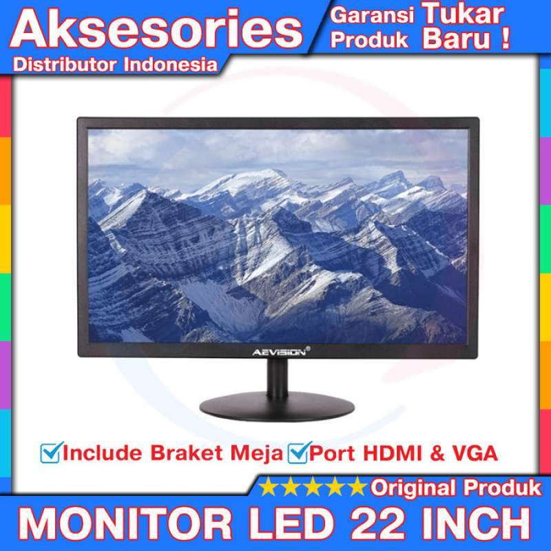 Promo Monitor Led 22 Inch Full Hd Include Braket Cocok Untuk Gaming ...