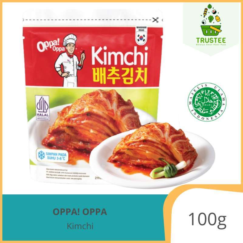 Jual Oppa! Oppa Kimchi Sawi Fresh Halal / Kimchee Makanan Korea 100gr ...