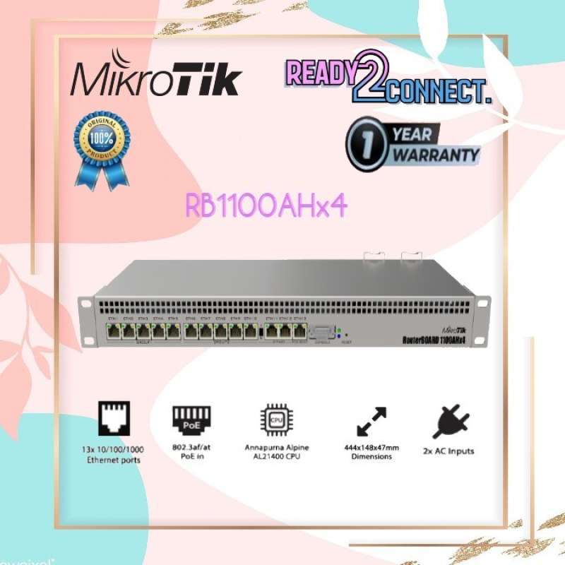 Promo Mikrotik Mk Rb1100ahx4 Router 1u Rackmount Diskon 23% Di Seller ...