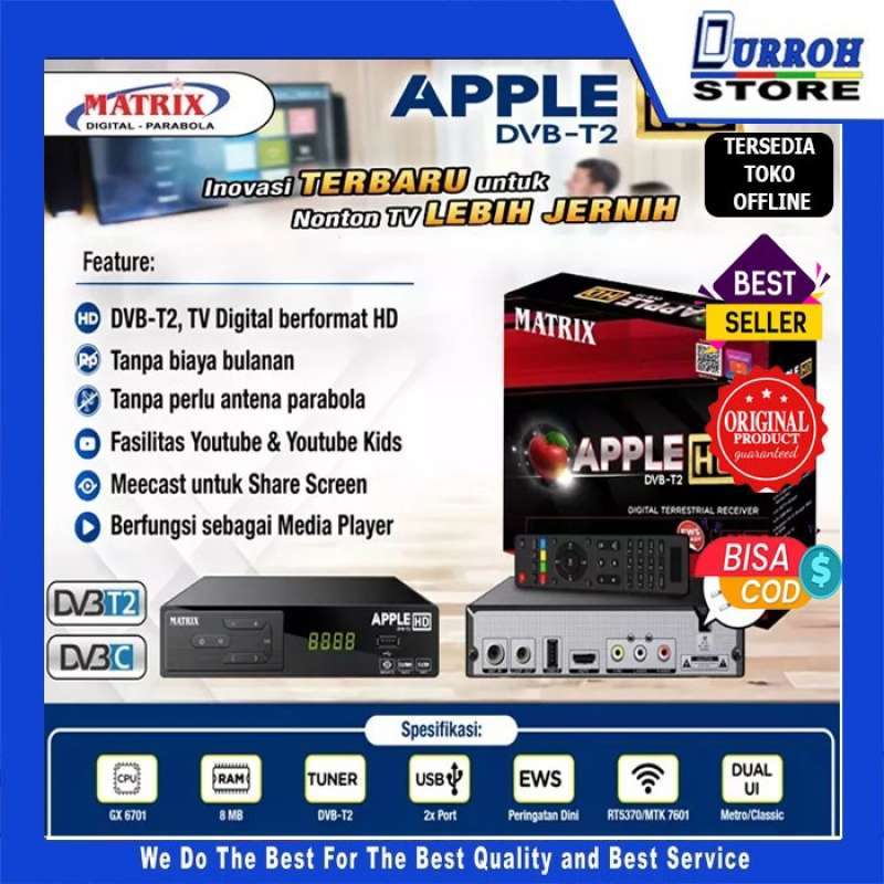 Promo Set Top Box (stb) Matrix Merah - Stb+dongle Diskon 21% Di Seller ...