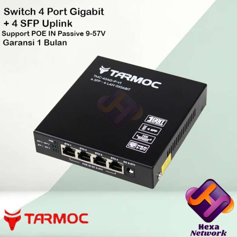 Promo Switch 4 Port Gigabit + 4 Sfp Uplink Poe | Switch Hub 4 Port ...