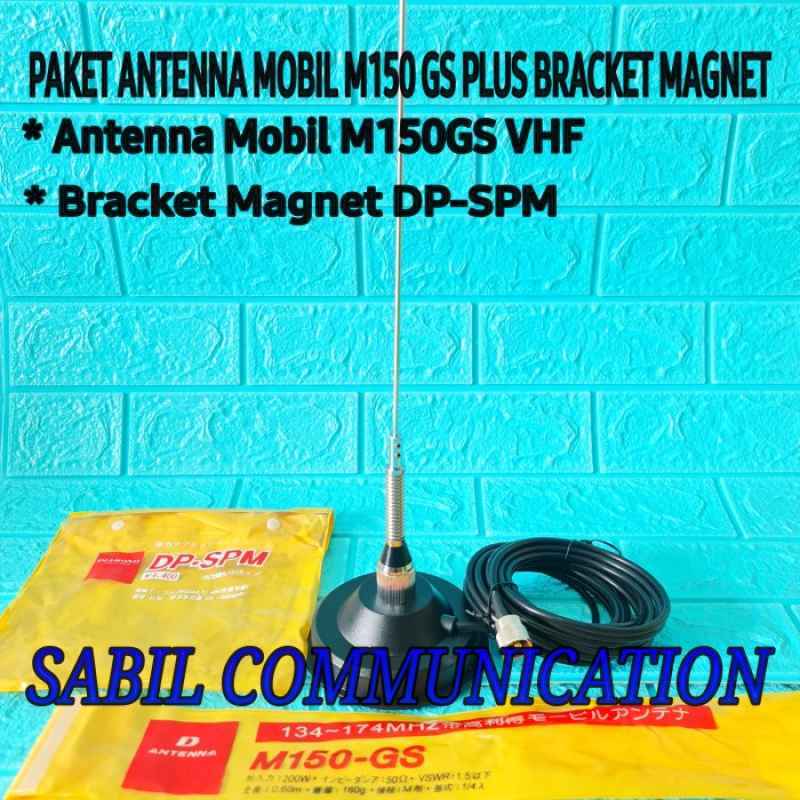 Promo Paket Antena Radio Rig Mobil Vhf M150 Gs Plus Bracket Magnet Dp ...