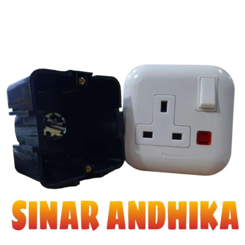 Promo Stop Kontak Ac Panasonic +inbow Dus Hitam Wbj1214w Berkualitas ...