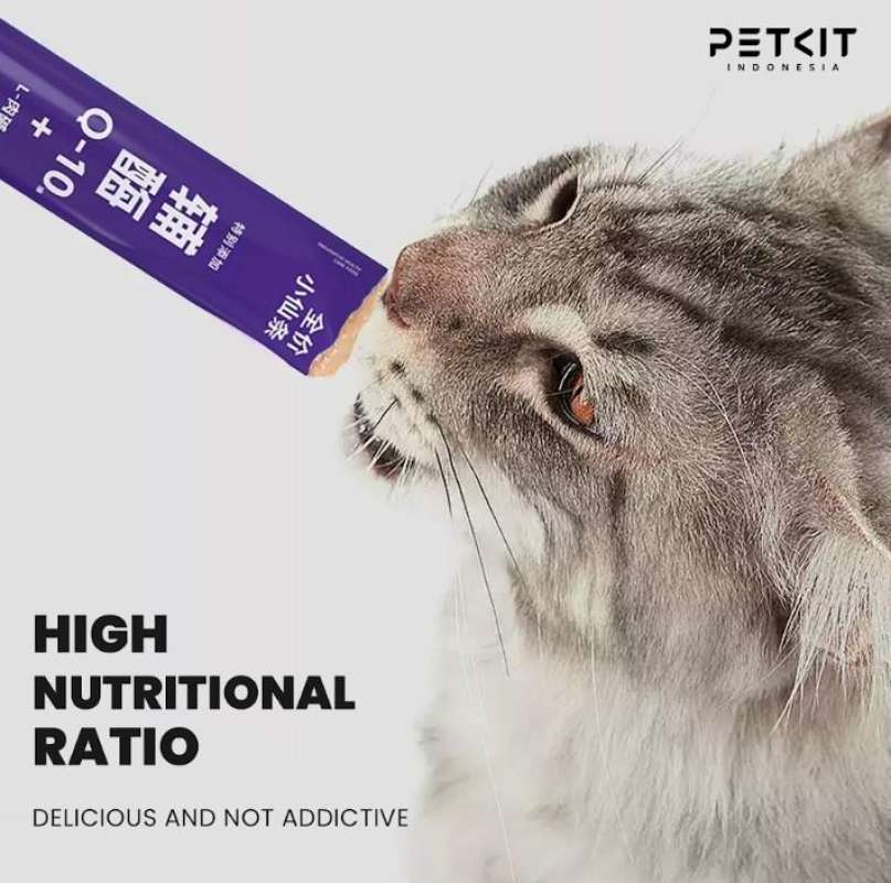 Jual Petkit Cat Strips Coenzyme Q10 + L Carnitine Chicken And Beef 18g ...