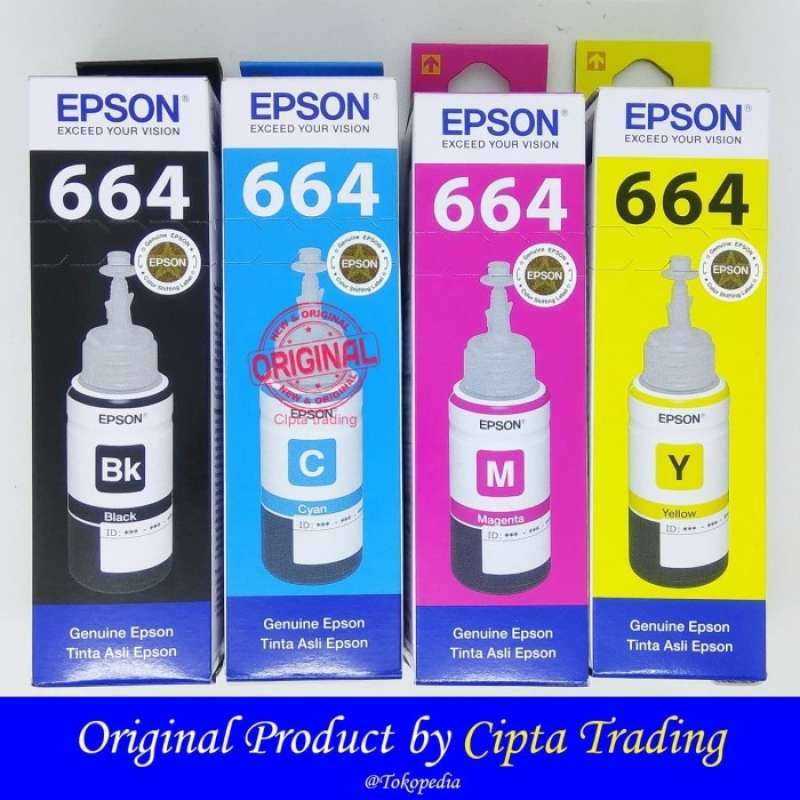 Promo Original Cartridge - Epson - L Series T6641 Black Diskon 9% Di ...