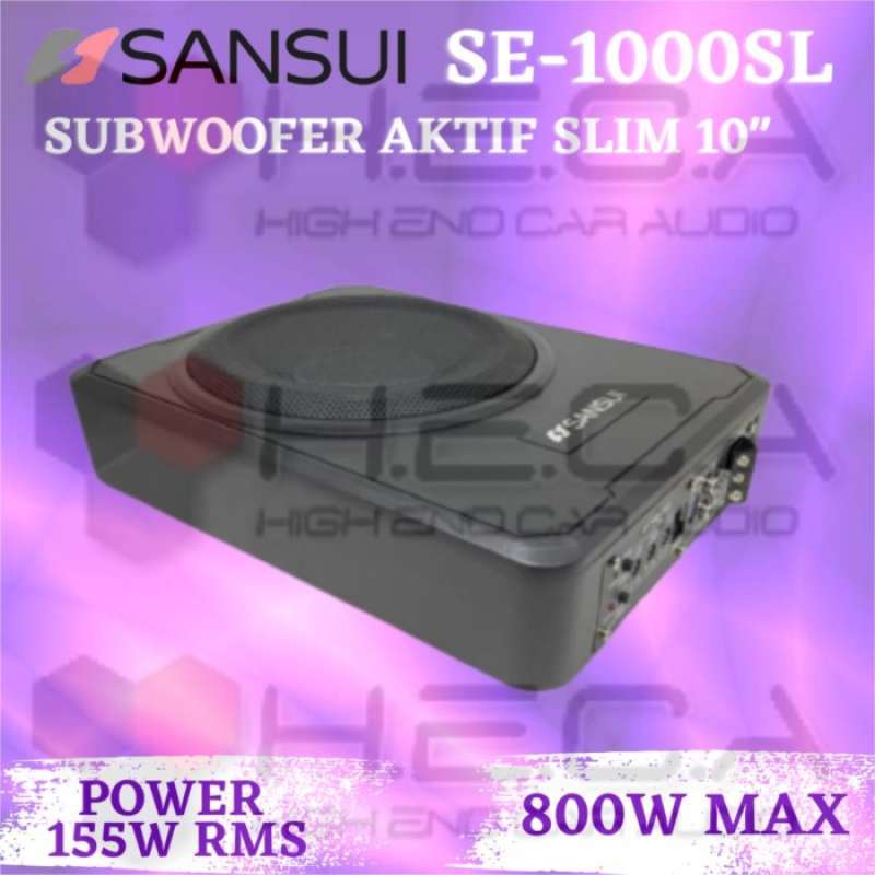 Promo Sansui Se-1000sl Subwoofer Active 10 Aktif Bass Kolong Underseat ...