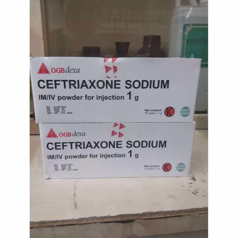 Jual Terfacef/ceftriaxone Sodium Injeksi / Box Exp 2025 Di Seller Sehat ...