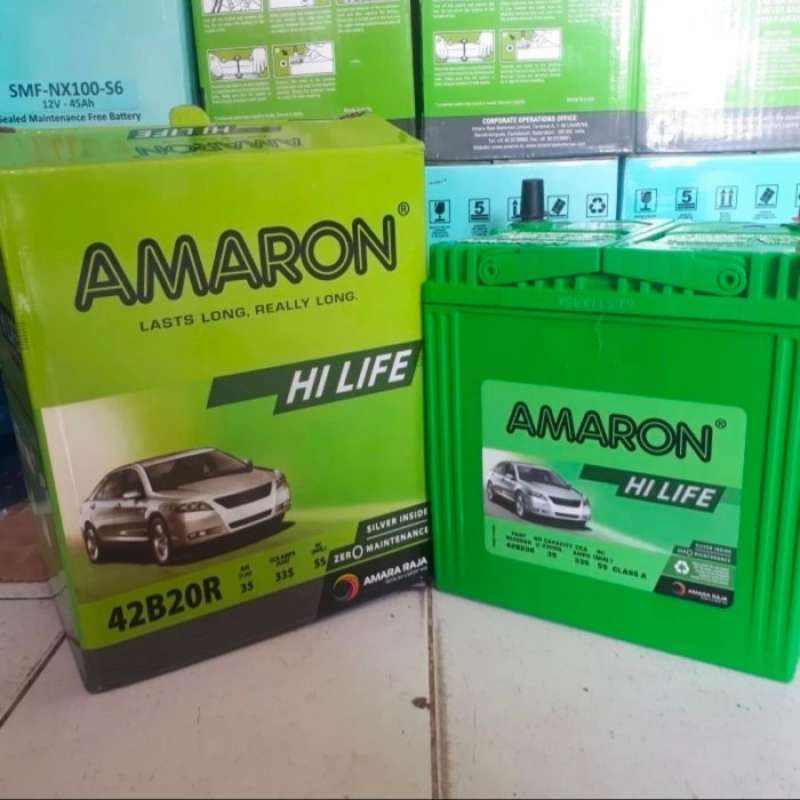 Promo Aki Mobil Kering Avanza,, Accu Amaron Hi Life Ns40z Mf 35ah ...