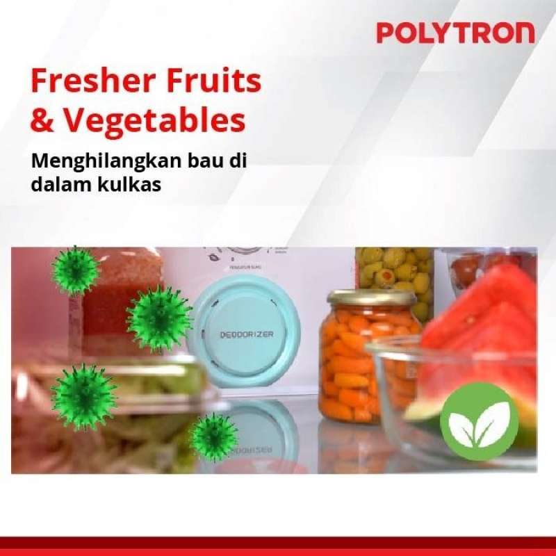 Promo Polytron Kulkas 2 Pintu 240 Liter Prw 25vx Belleza Jumbo Inverter ...