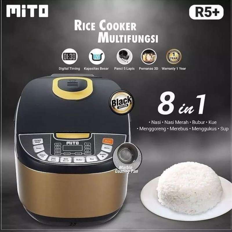 Jual Mito Rice Cooker Digtal R5+ 2l - Penanak Nasi Mito R5+ 8 In 1 Digital Di Seller Sadulur ...