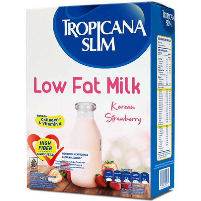 Jual Tropicana Slim Low Fat Milk Korean Strawberry Susu Diet 500 G Di ...