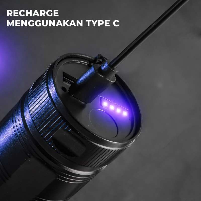 Jual Suksestech Senter Zoom In Out B70 2000 Lumens Flashlight Xa-b702 ...