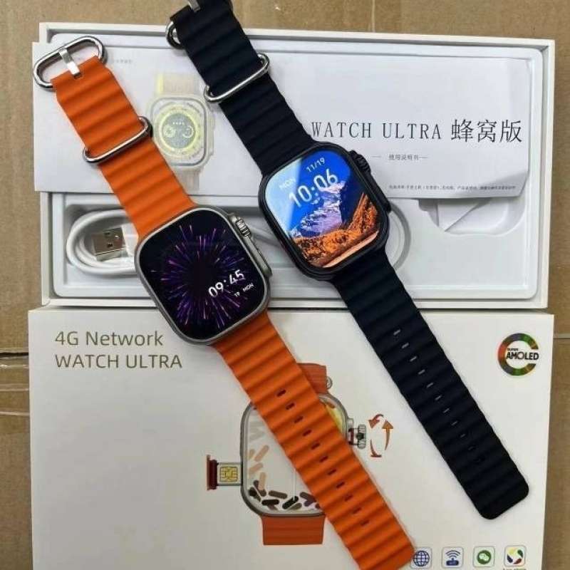 Promo S9 Ultra Ws9a Ultra 4g Lte Smartwatch Rotating Camera Amoled ...