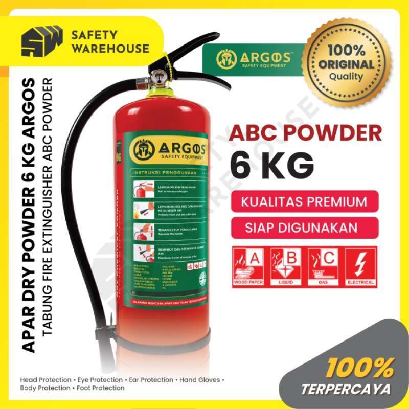 Promo Apar 6 Kg Abc Powder / Tabung Pemadam Api Set Komplit Argos ...