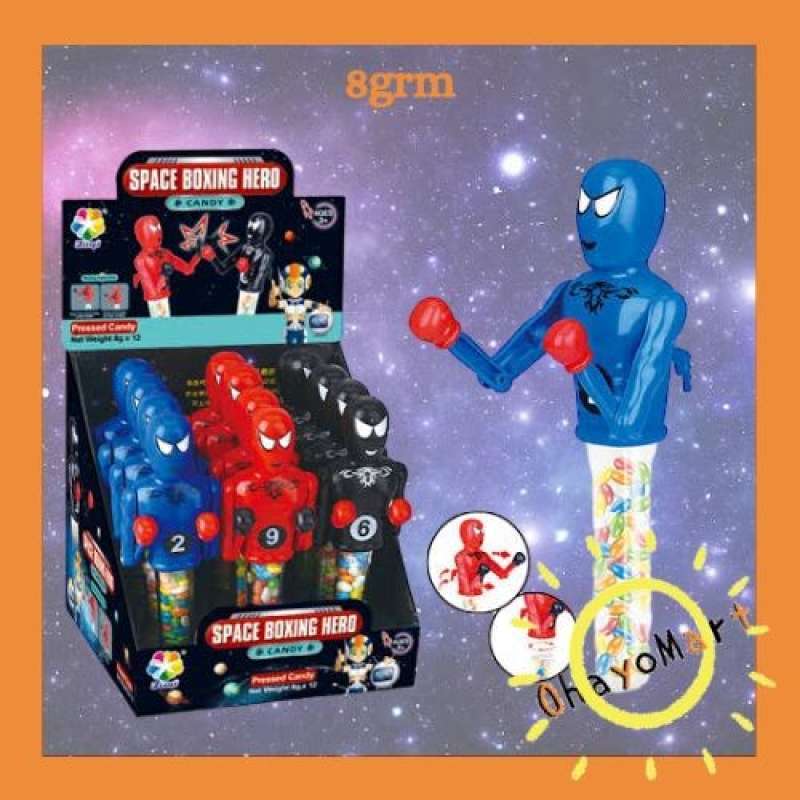 Jual Juqi Space Boxing Hero Candy / Permen Mainan Boxing Super Hero ...