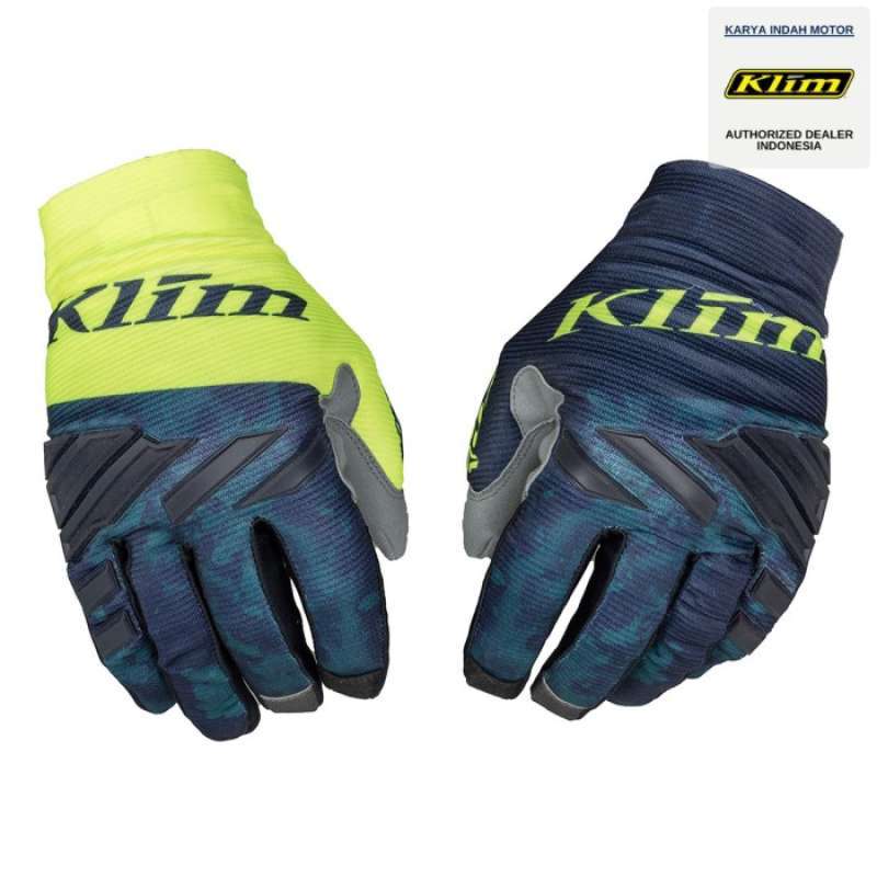 Promo Klim Xc Lite Glove Corrosion Vivid Blue Diskon 50% Di Seller ...