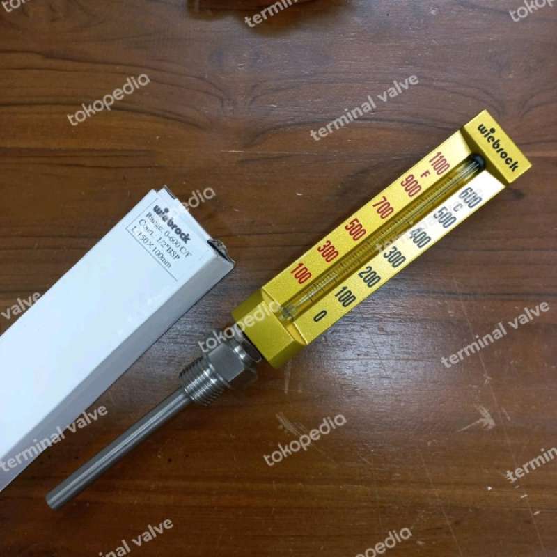 Promo Thermometer Stick Wiebrock Kuningan 600 Deg C 1/2/thermometer ...