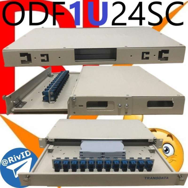 Promo Otb/optical Terminal Box 24 Core 1u Patch Panel Rack Mount Fiber ...