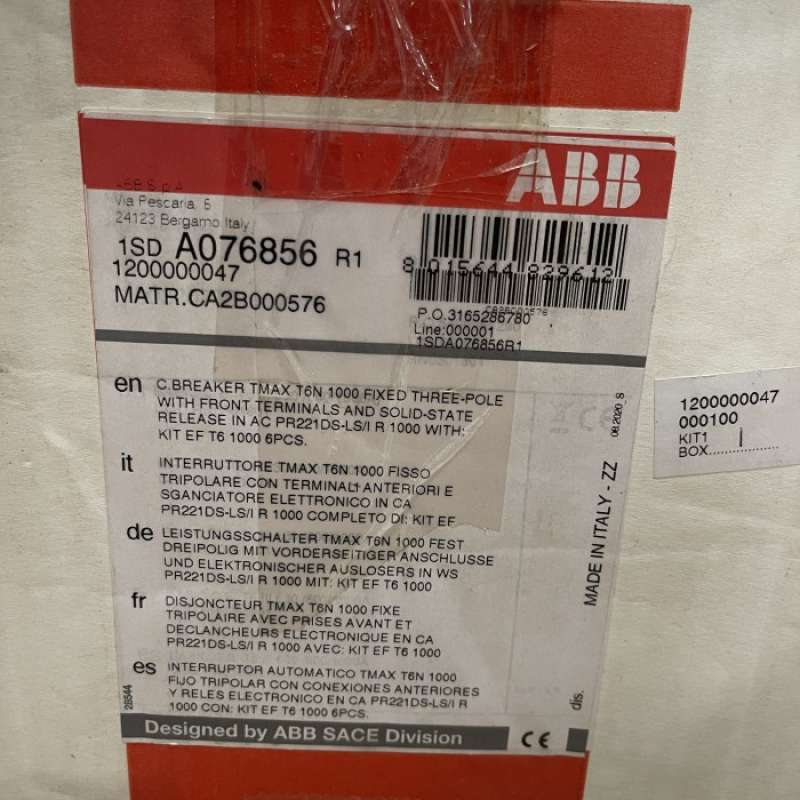 Promo Mccb Abb 1000a 3p 1sd A076856 R1 Pr221ds Sace T Diskon 23% Di ...
