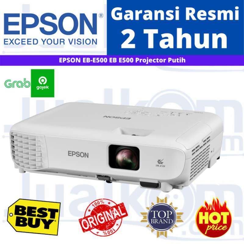 Promo Projector Epson Eb E500 Xga 3300 Lumens 3lcd Hdmi Putih Diskon 33 ...