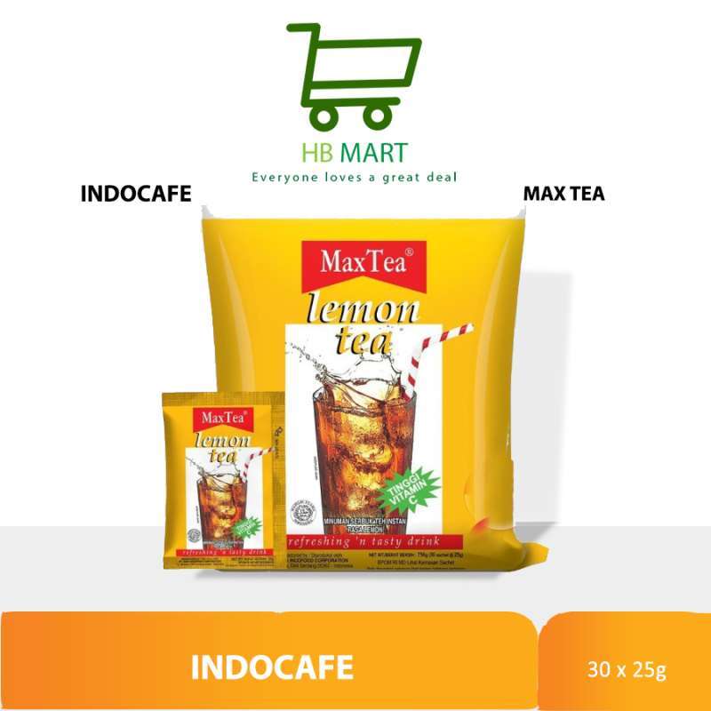 Jual Max Tea Lemon Tea Minuman Serbuk Instan Bag 30 Sachet X 25gr Di Seller Happy Belly Mart ...