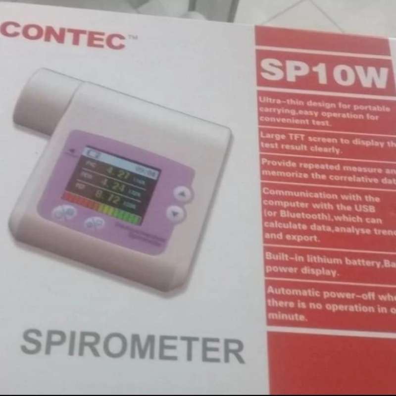 Jual Contec Sp10w Bluetooth Wireless Digital Hand-held Spirometer Lung ...