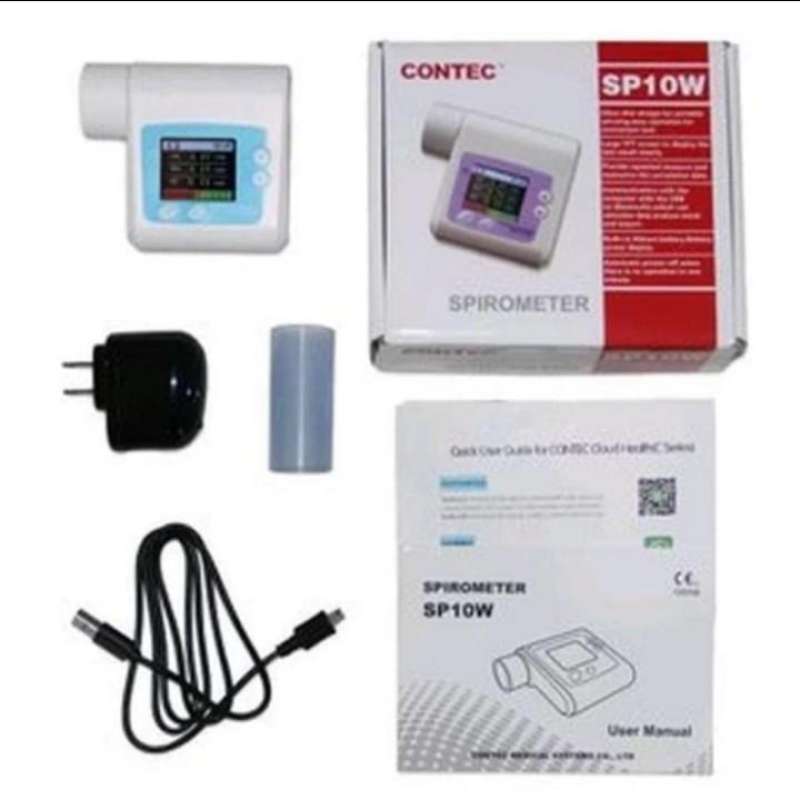 Jual Contec Sp10w Bluetooth Wireless Digital Hand-held Spirometer Lung ...