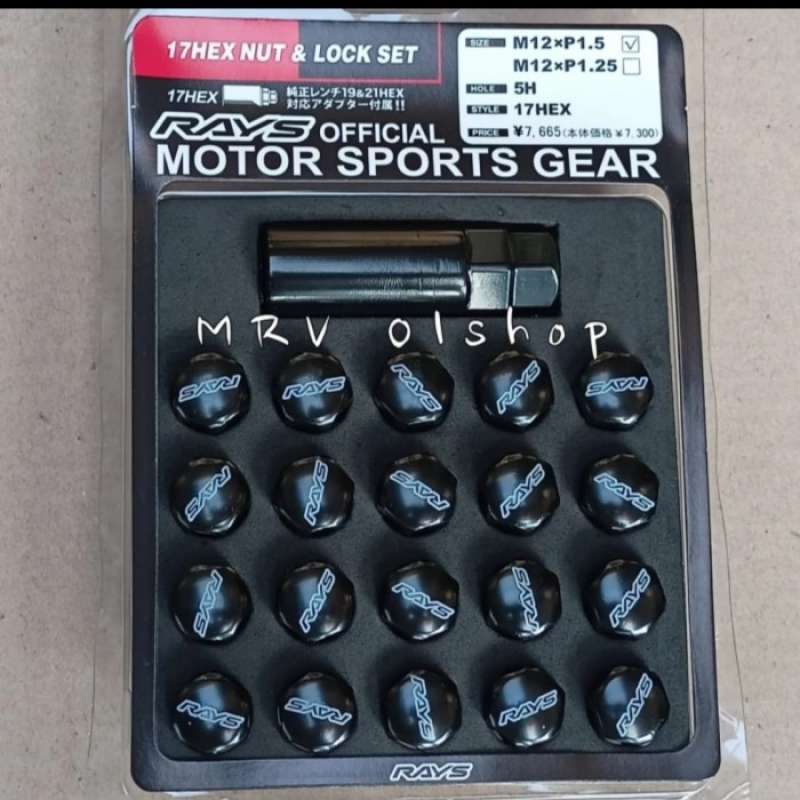 Jual Lug Nut Lugnut Mur Baut Velg Mobil Racing Rays 12x1.5 - Gold Di ...