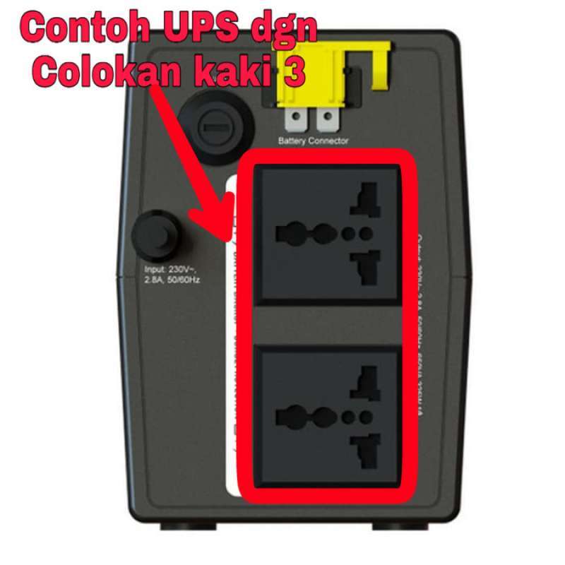 Promo Stop Kontak Kaki 3 Tiga Ups Apc Colokan Konverter Converter ...