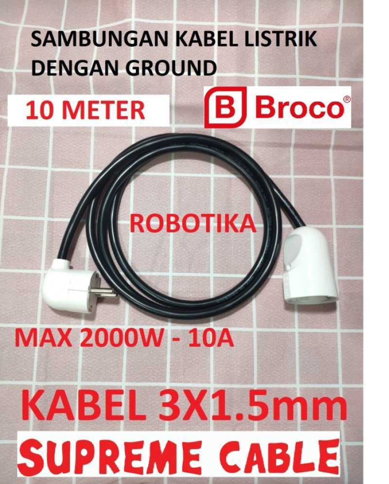 Promo Kabel Extension Broco - Sambungan Listrik Ground Supreme 3x1.5mm ...