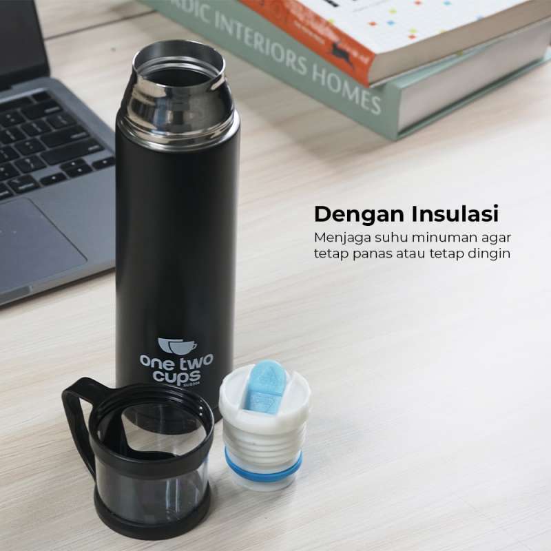 Jual Botol Minum Termos Air Panas Dingin With Cup Head 500ml Stainless ...