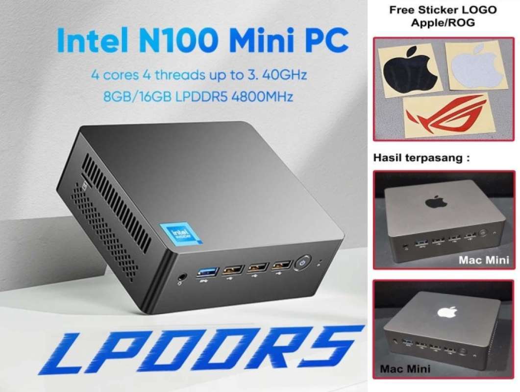Promo Mini Pc N100 Intel Alderlake Gen12 16gb Ddr5 512gb Nvme Windows ...
