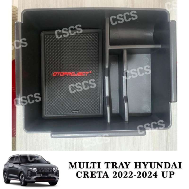 Promo Multi Tray Consule Box Hyundai Creta 2022 2023 2024 Hitam Diskon ...