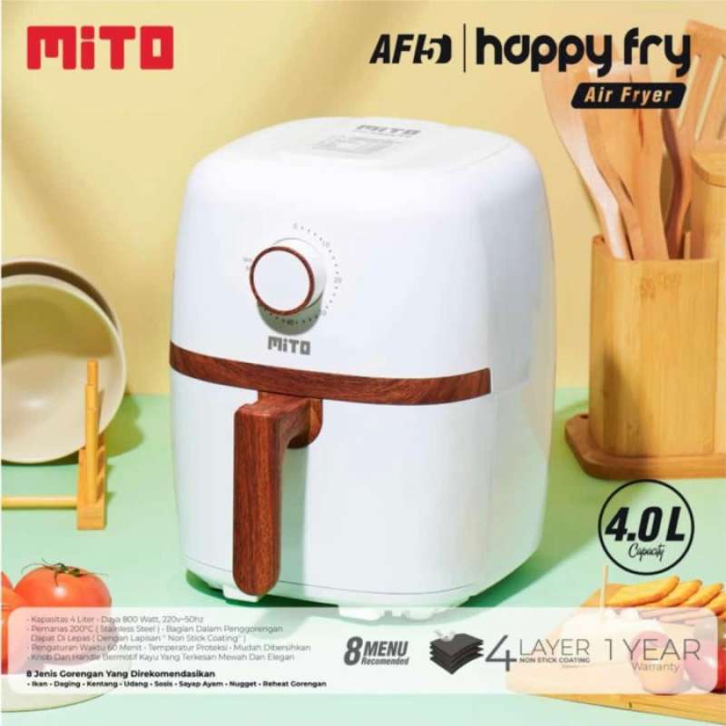 Promo Mito Air Fryer Af5 Af 5 Af 5 Wood Series Kapasitas 4 Liter