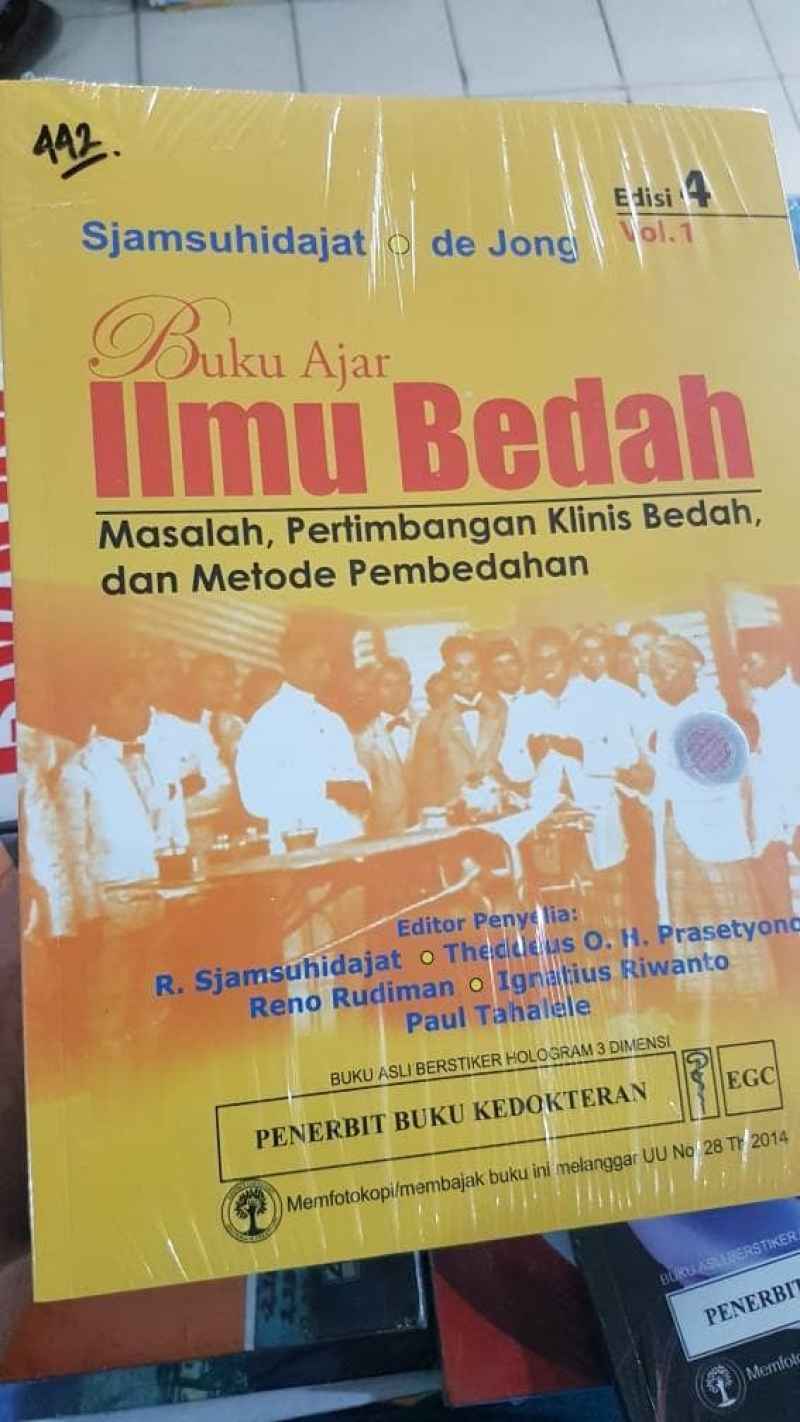 Promo Buku Ajar Ilmu Bedah Vol 1 2 Dan 3 By De Jong Ed 4 Diskon 23% Di Seller Anjangsana Store ...
