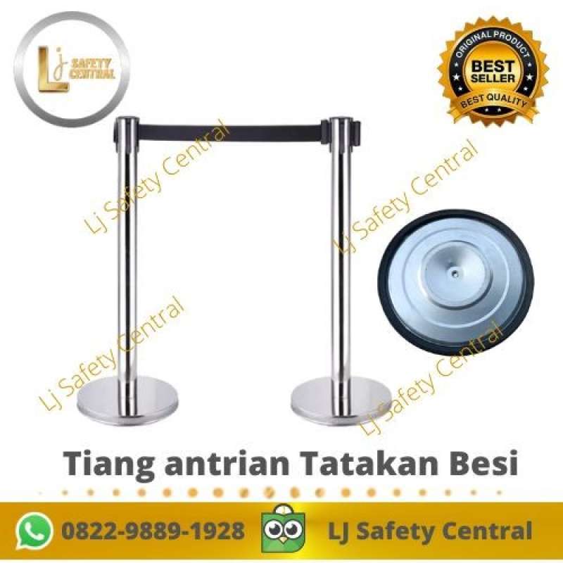 Promo Tiang Antrian Stainless Queue Line ( Tatakan Besi ) Diskon 23% Di ...