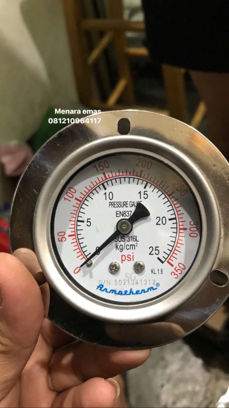 Promo Pressure Gauge 2,5 Inchi Armatherm Diskon 23% Di Seller Darmaroca ...