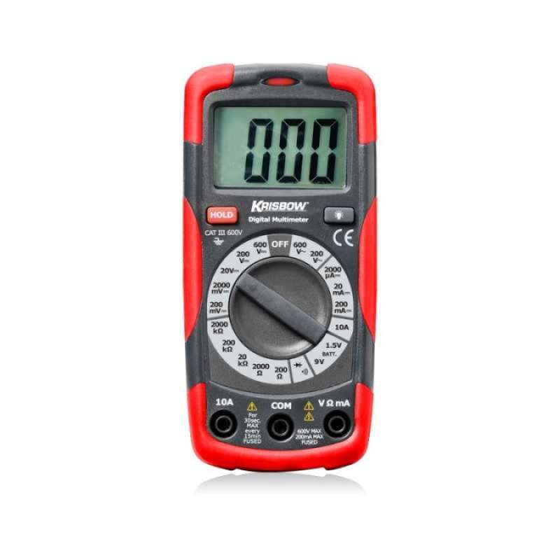 Promo Alat Ukur Digital Multimeter Compact 600v Krisbow Dengan Ncv ...