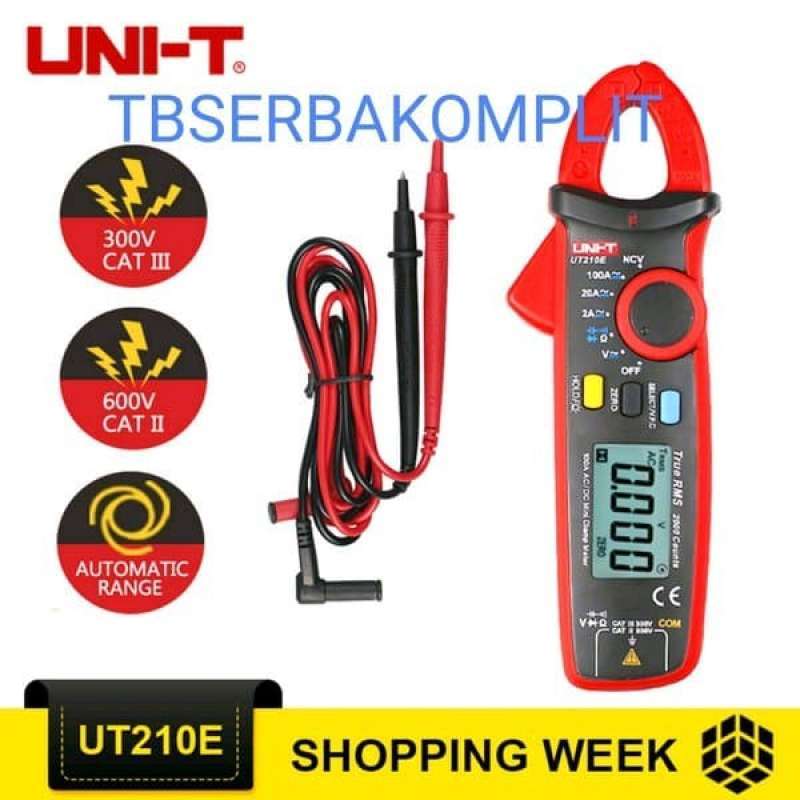 Promo Uni-t Ut210e Mini Ac Dc Clamp Ampere Meter 100a True Rms Tang ...
