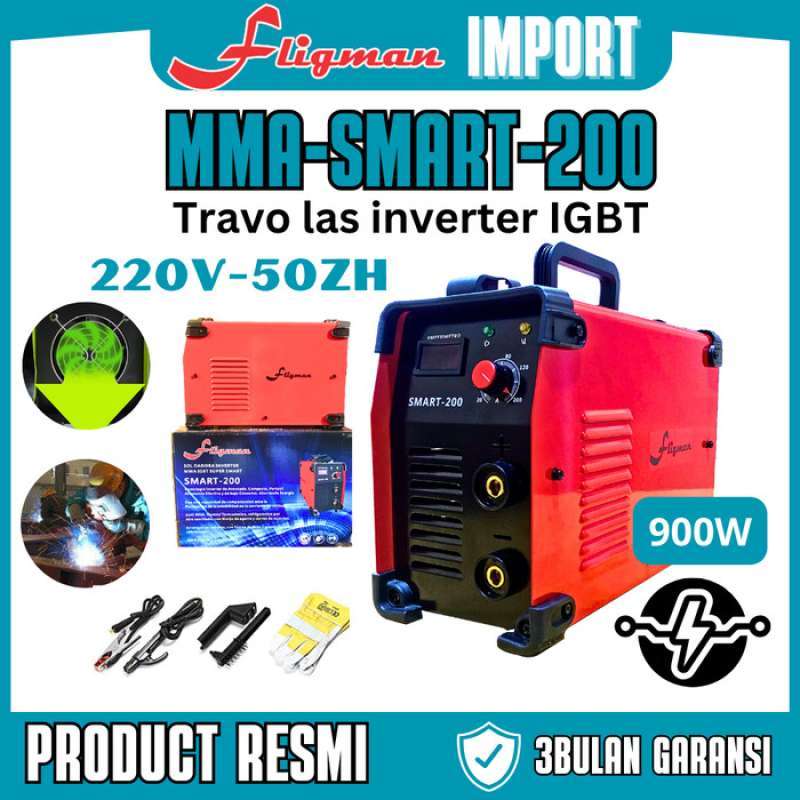 Promo Fligman-welding Machine/mesin Las Listrik-smart200 Inverter Mma 1gbt Diskon 23% Di Seller ...