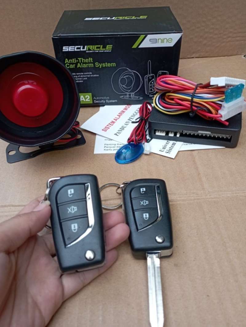 Promo Alarm Luminos Ca2 9nine Alarm Mobil Universal Model Remote Kunci ...