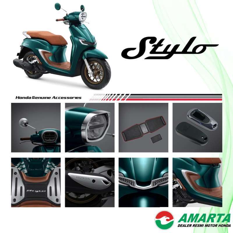 Promo Aksesoris Resmi Honda Stylo 160 Garnish Spion Headlight Cap Lampu ...