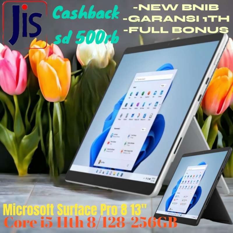 Jual Microsoft Surface Pro 8 13 Inch Core I5 11th Ram 8gb Ssd 128gb Tablet Windows Di Seller ...