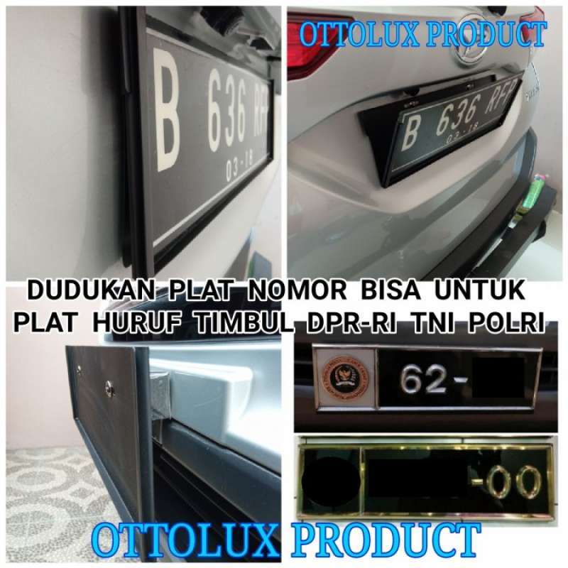 Promo Dudukan Plat Nomor Bisa Plat Std Dan Plat Timbul Mabes Dan Dprri Diskon 23% Di Seller ...