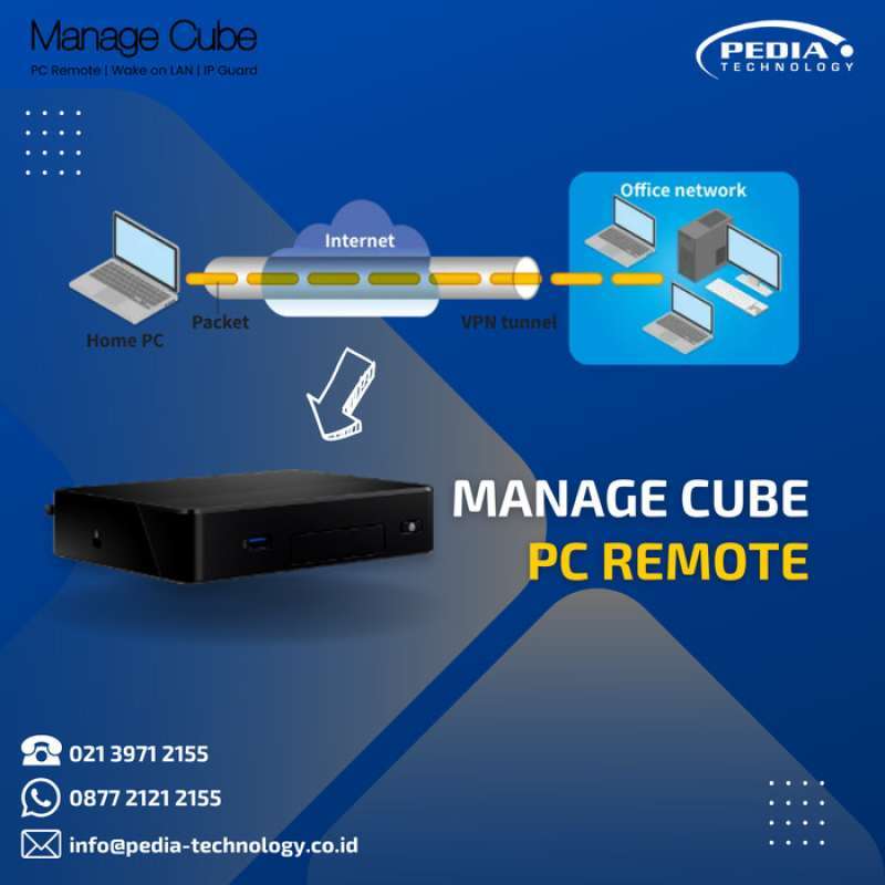 Jual Manage Cube - Ip Vpn Pc Remote Di Seller Pedia Technology - Jaka Setia, Kota Bekasi | Blibli