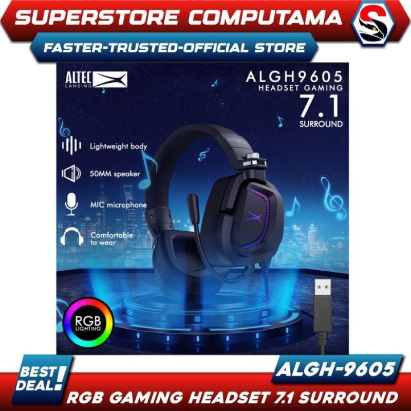 Promo Headset Gaming Altec Lansing Algh-9605 - Rgb - 7.1 Surround ...