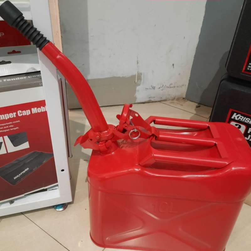 Promo Jerigen Besi Tebal Jerry Can Jurigen Bensin Solar Bbm Genset 10 ...