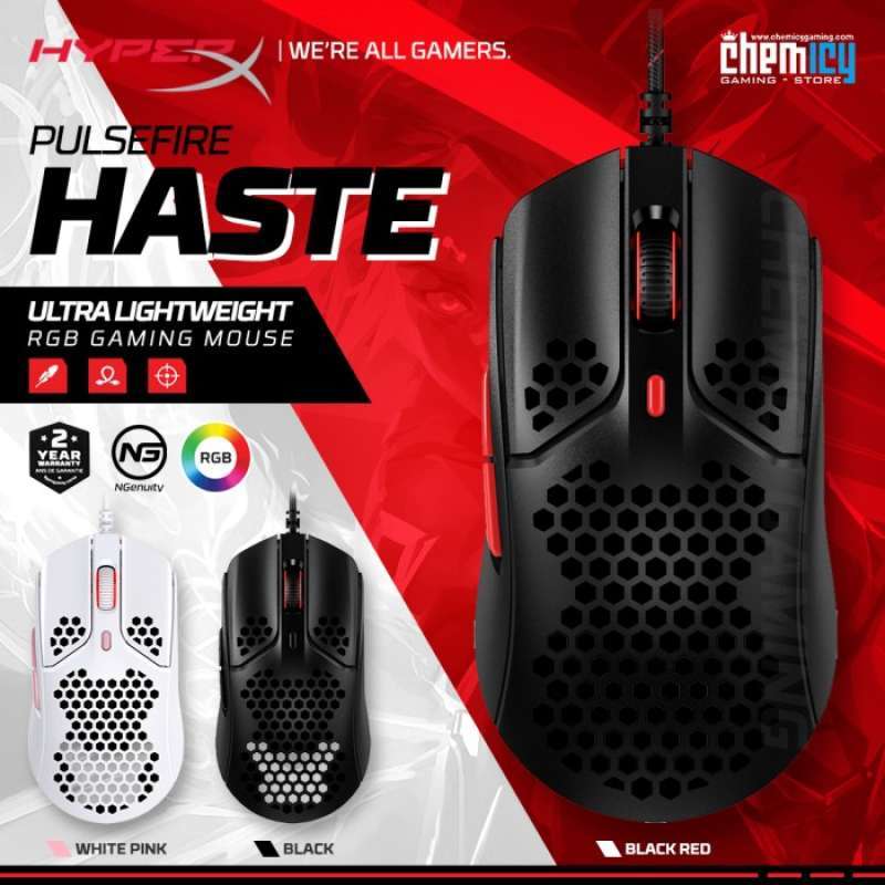 Promo Hyperx Pulsefire Haste Rgb Ultra Lightweight Gaming Mouse Diskon ...