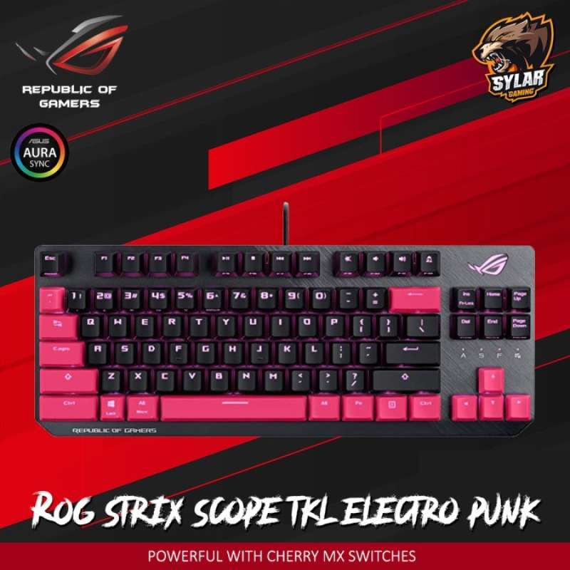 Promo Rog Strix Scope Tkl Electro Punk Gaming Keyboard Diskon 23% Di ...